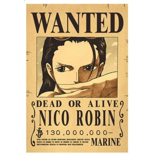 One Piece Robin Wanted Poster | Mugiwara Shop